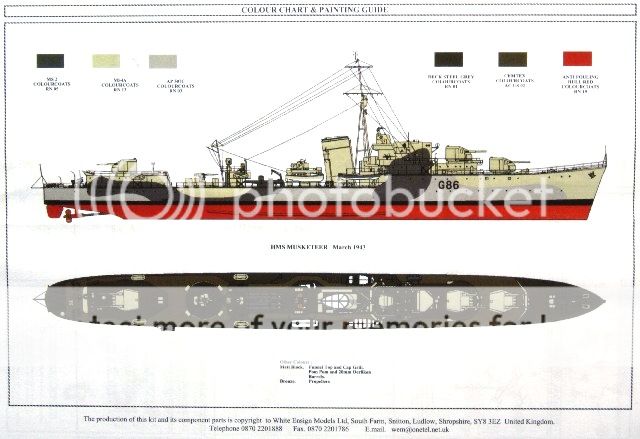 A question about HMS Musketeer Camouflage - Maritime WWII ...