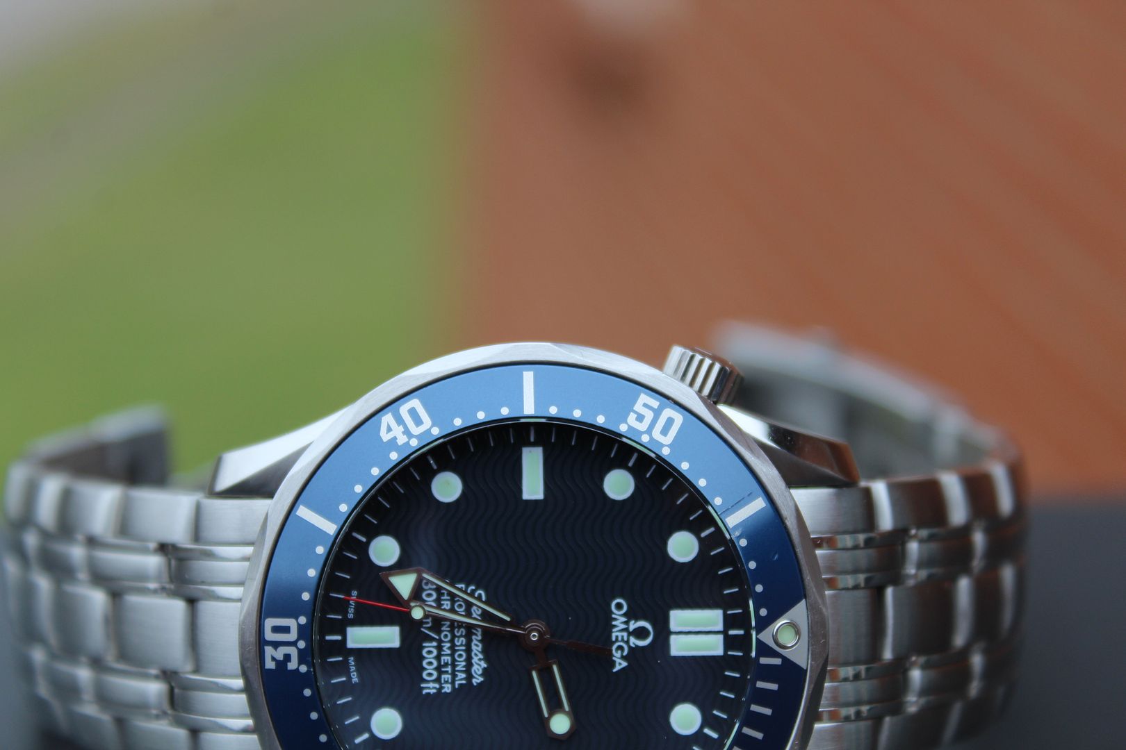 SOLD Omega Seamaster SMP 2531.80 Blue Wave Bond 007 Full Size 41mm Auto ...